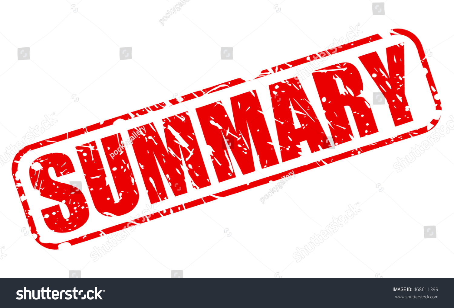 Summary Red Stamp Text On White Stock Vector (Royalty Free) 468611399 ...