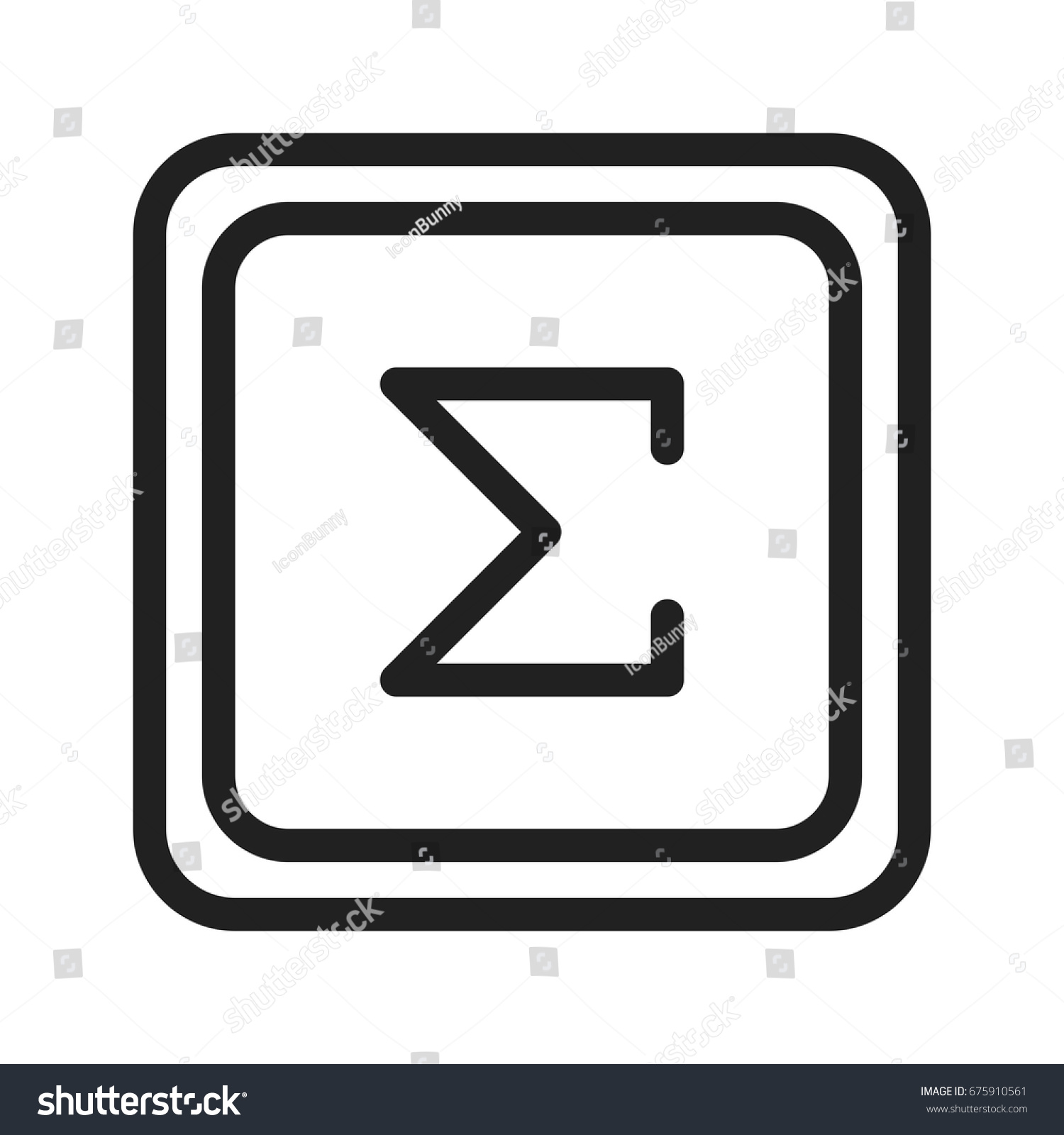 Summation Symbol Stock Vector (Royalty Free) 675910561 | Shutterstock