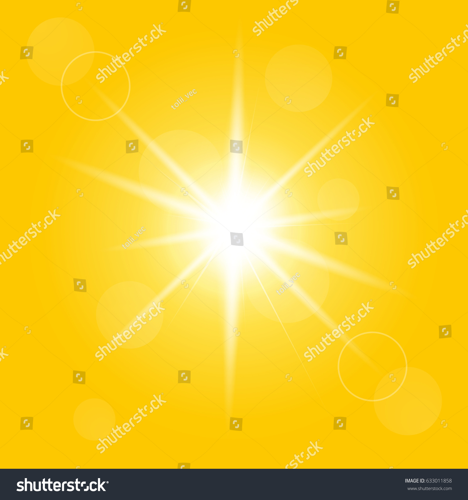 Summer Background Sun Sun Rays Vector: vector de stock (libre de ...