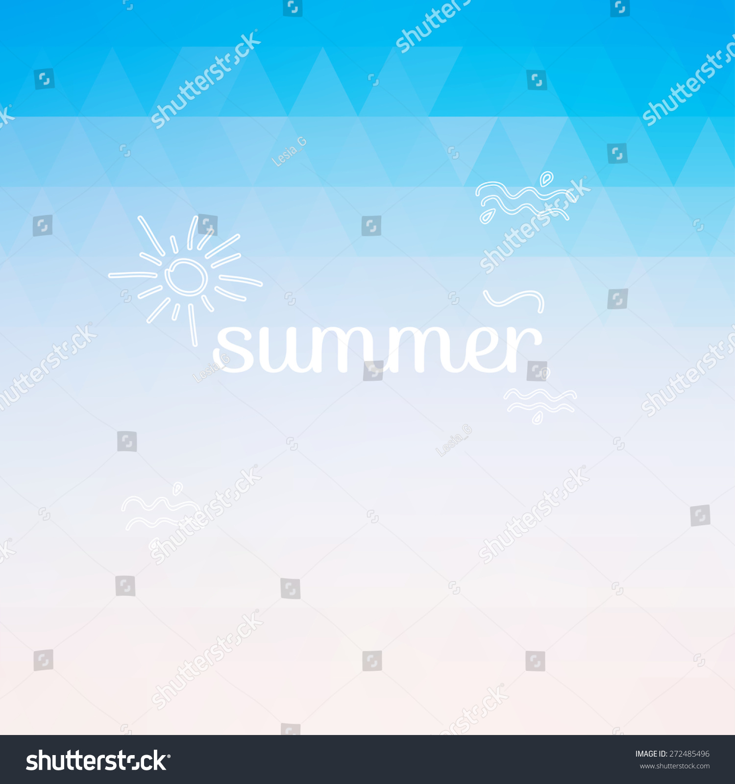 Summer Background Text Vector Illustration Stock Vector (Royalty Free ...