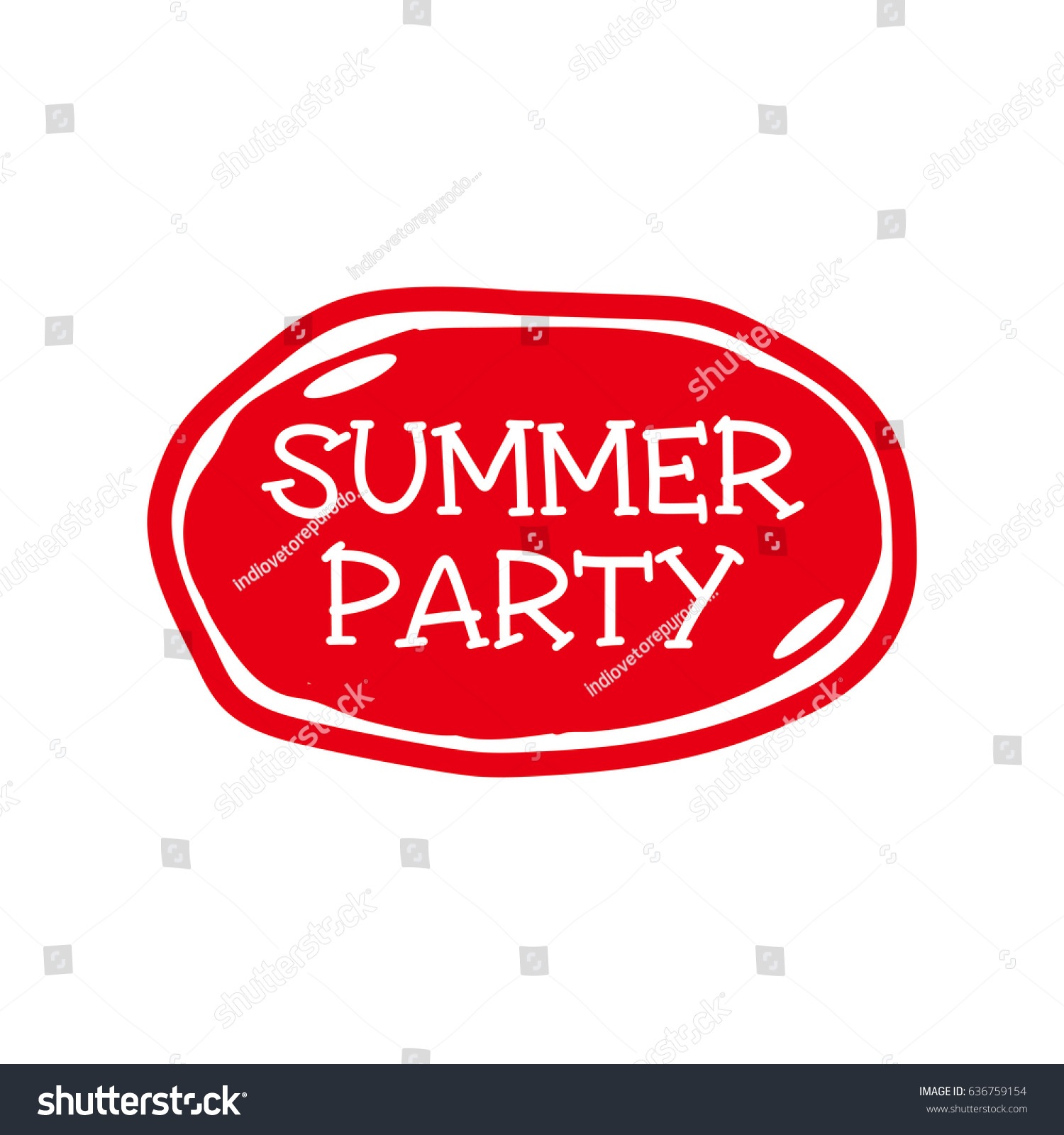 Summer Party Logo Stock Vector (Royalty Free) 636759154 | Shutterstock