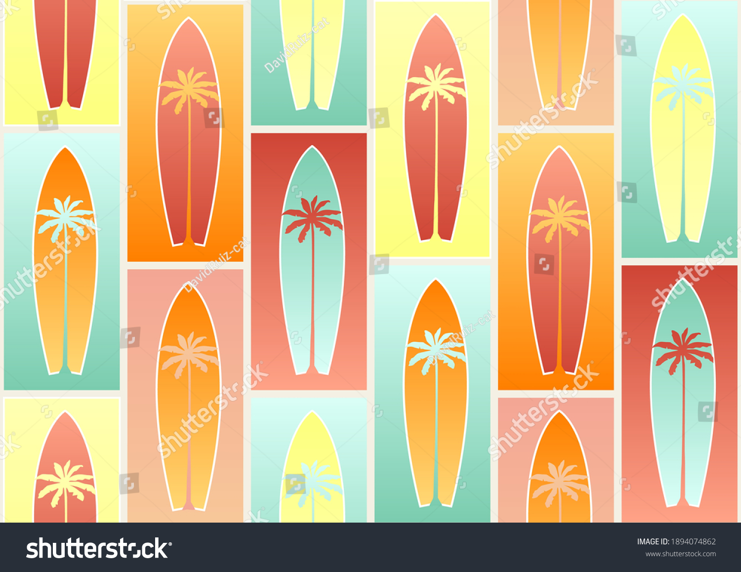 9,842 Surfboards patterns Images, Stock Photos & Vectors | Shutterstock