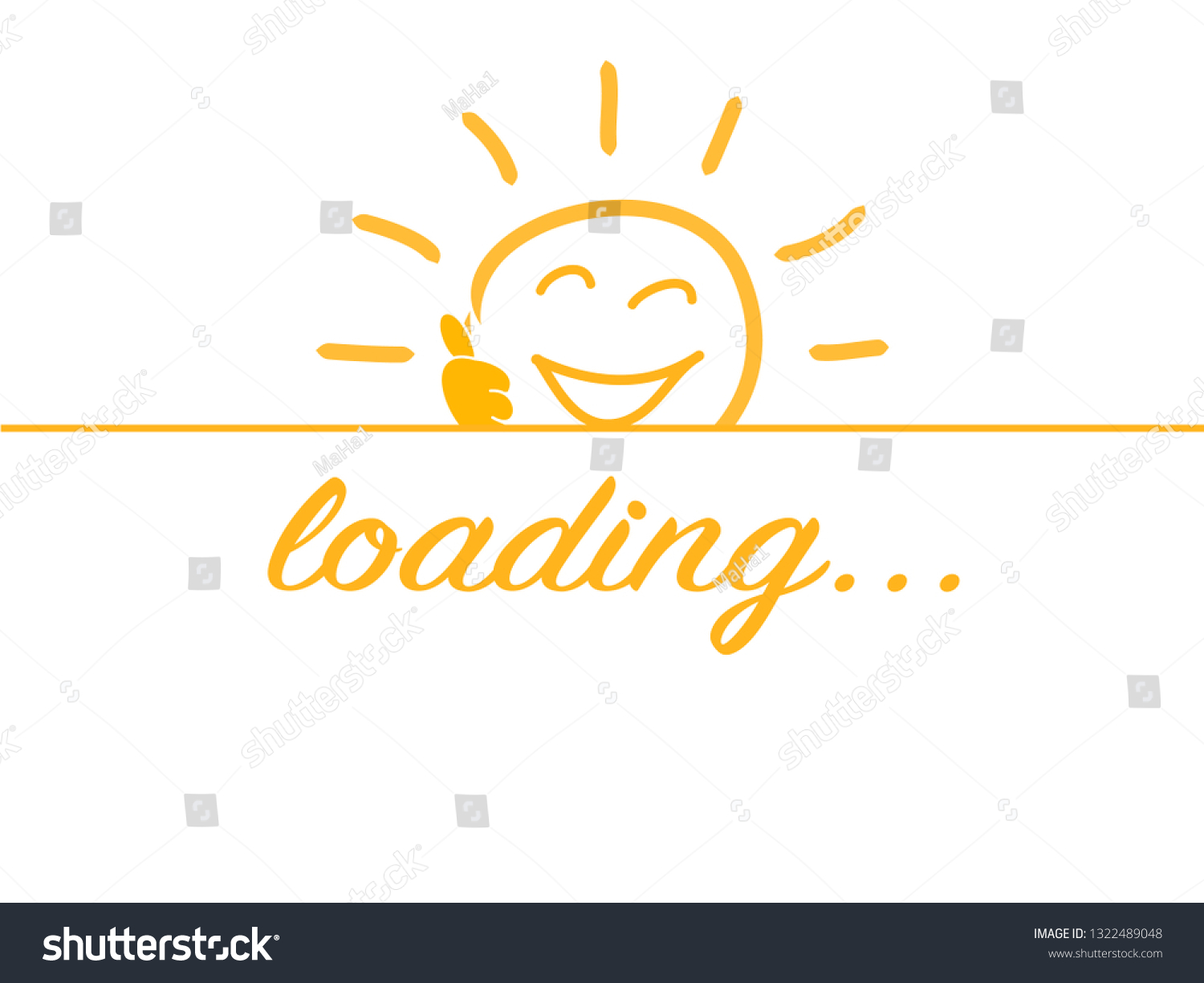 Summer Sun Loading Stock Vector (Royalty Free) 1322489048