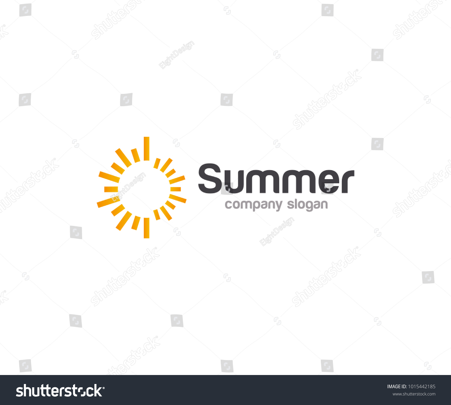 Summer Sun Logo Template Stock Vector (Royalty Free) 1015442185