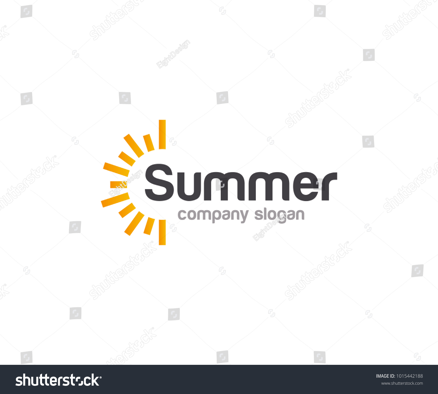Summer Sun Logo Template Stock Vector (Royalty Free) 1015442188