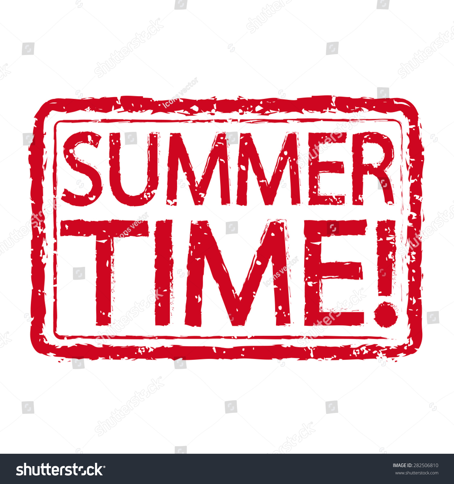 Summer Time Stamp Text Design Stock Vector (Royalty Free) 282506810 ...