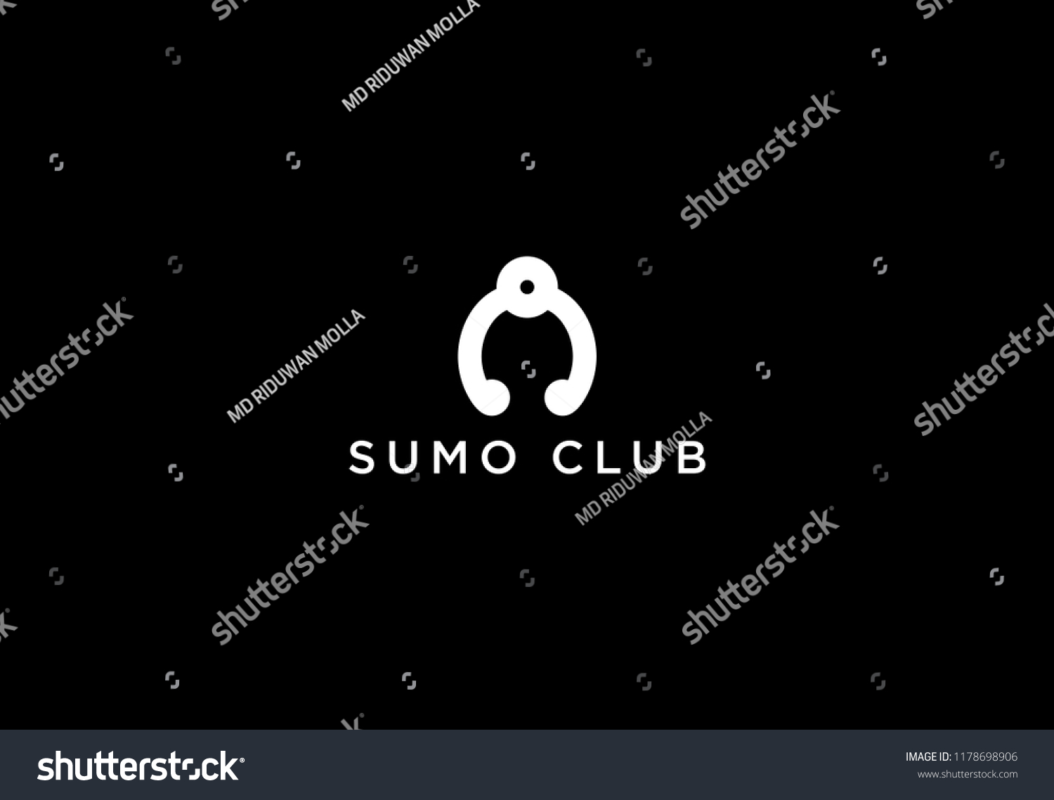 Sumo Logo Vector Sumo Wrestler Logo Stock Vector (Royalty Free) 1178698906