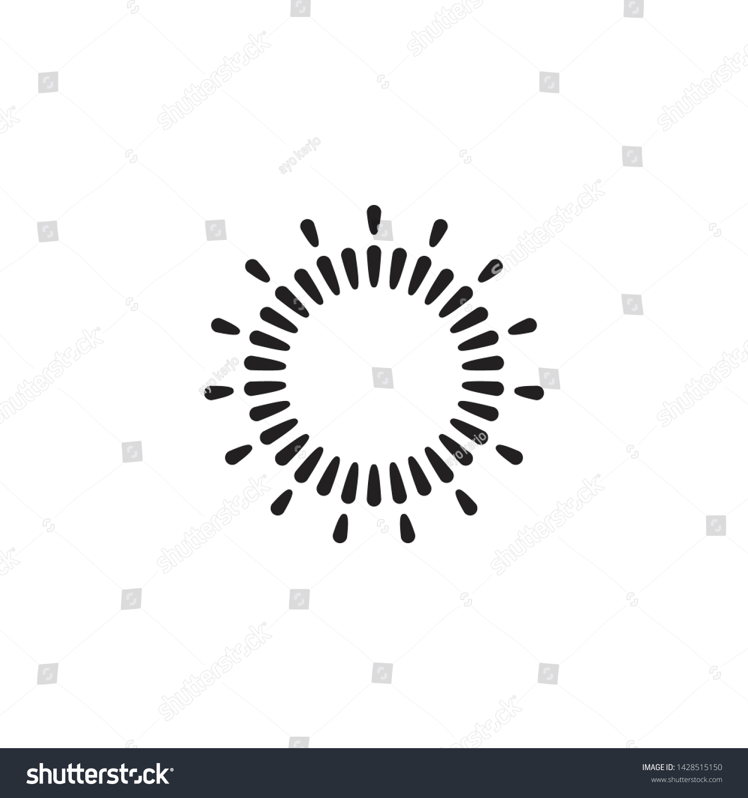 Sun Fireworks Icon Logo Vector Stock Vector (Royalty Free) 1428515150 ...