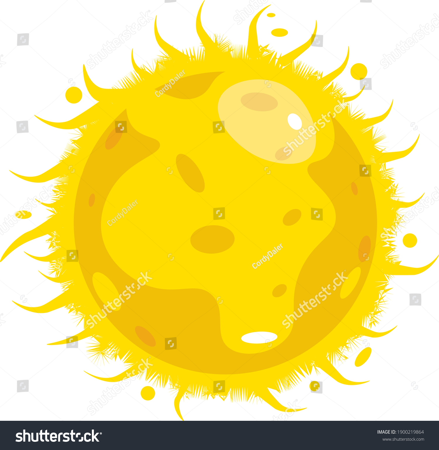 Sun Cartoon Solar System Star Vector Stock Vector (Royalty Free ...