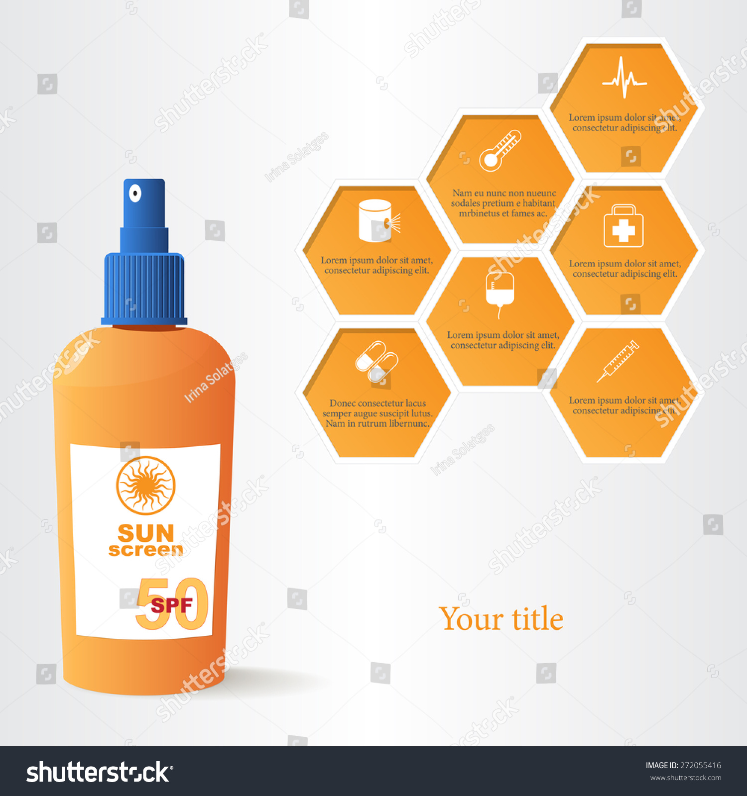 Sun Dangers Vector Illustration Stock Vector (Royalty Free) 272055416
