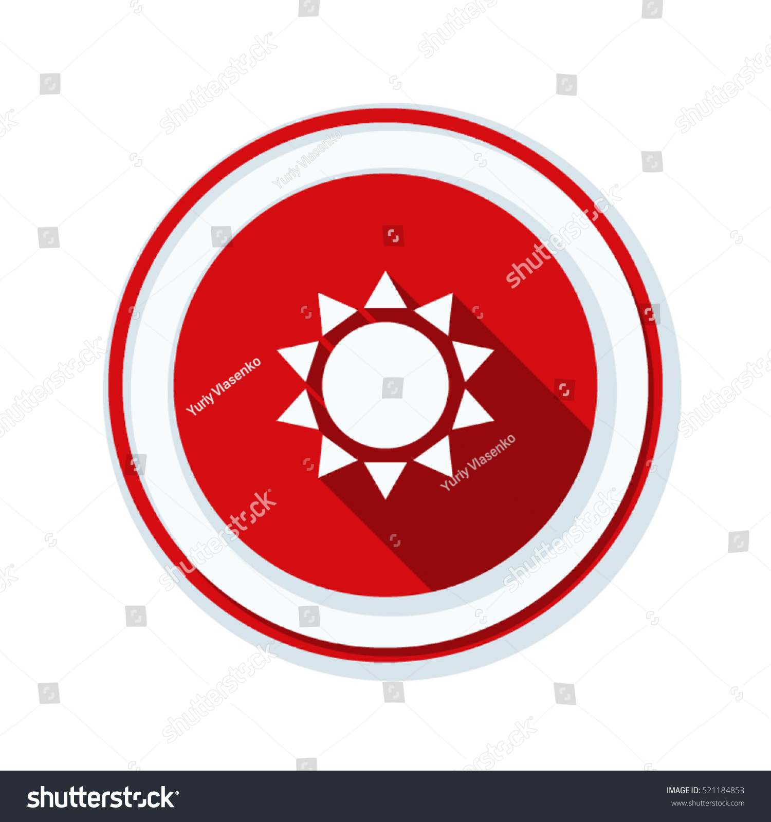 Sun Hazard Sign Stock Vector (Royalty Free) 521184853