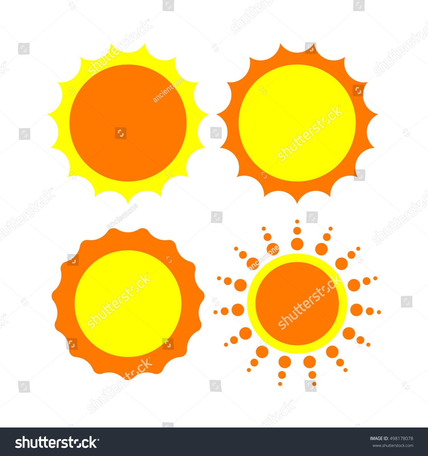 Sun Icon Sun Rays Sun Vector Stock Vector (Royalty Free) 498178078 ...