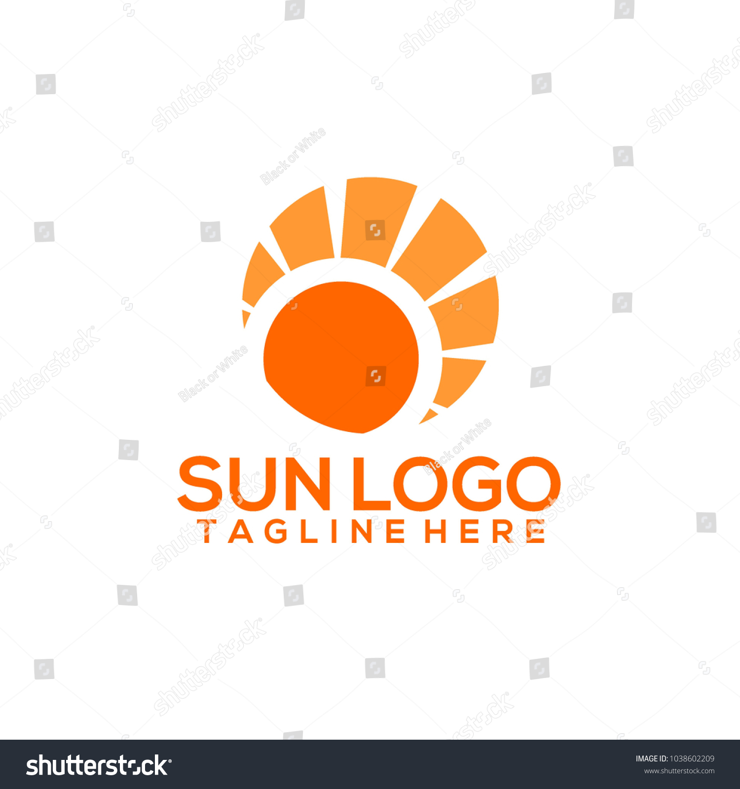 Sun Logo Design: เวกเตอร์สต็อก (ปลอดค่าลิขสิทธิ์) 1038602209 | Shutterstock