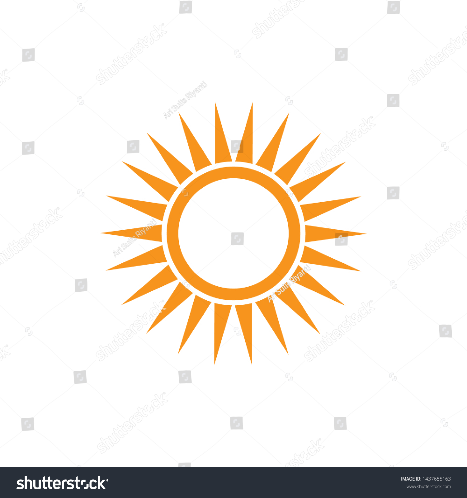 Sun Logo Design Template Vector Stock Vector (Royalty Free) 1437655163 ...