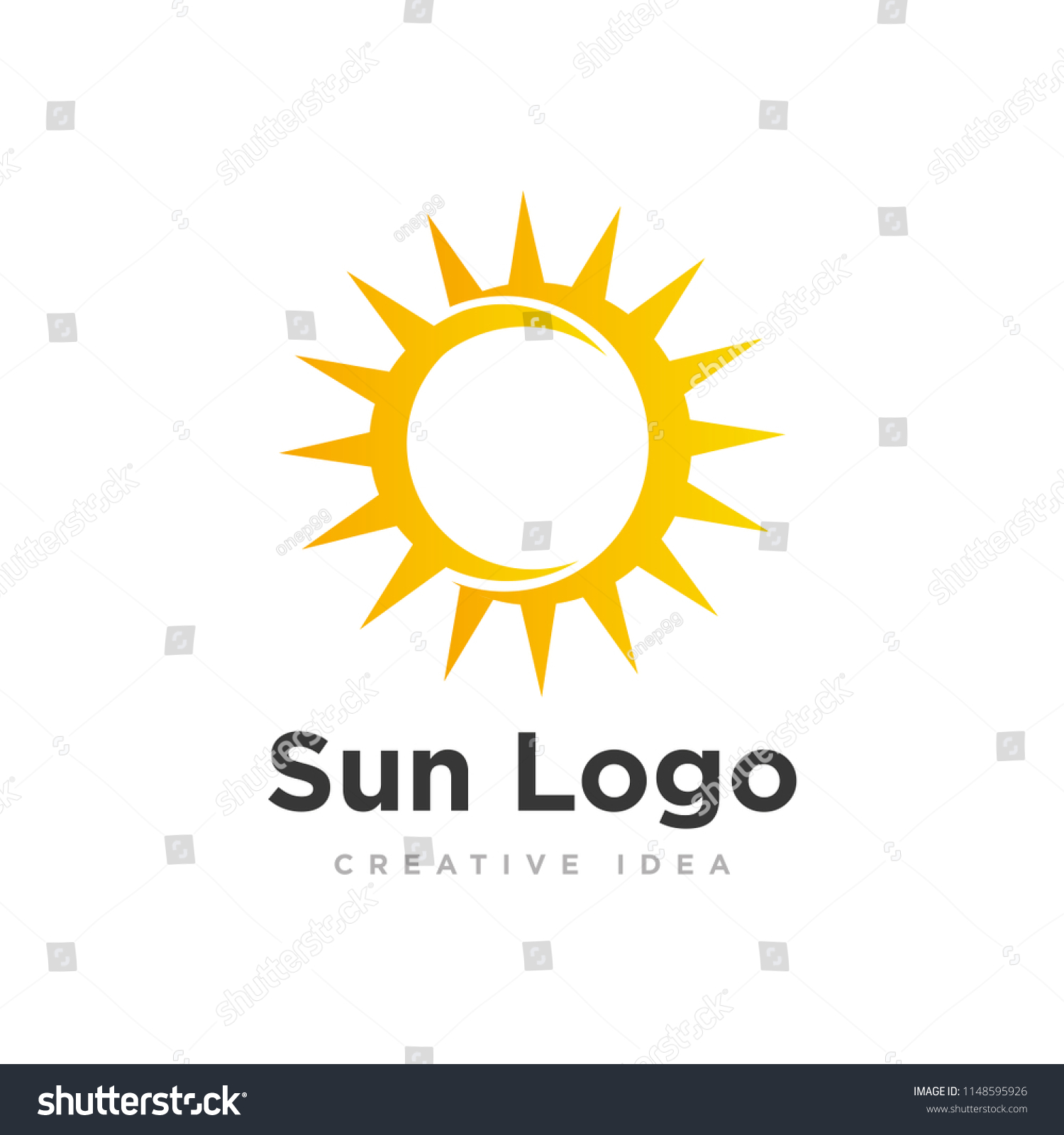 Sun Logo Tempplate Vector Stock Vector (Royalty Free) 1148595926