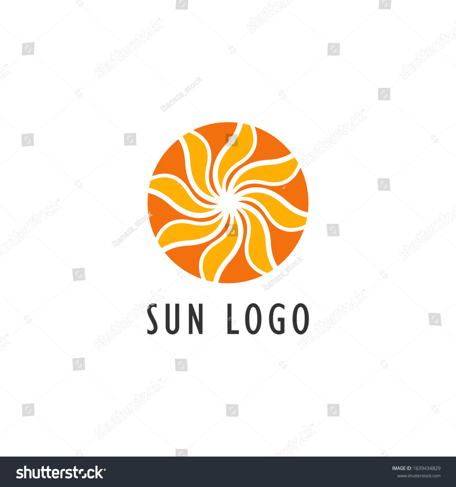 Sun Logo Vector Sun Flower Template 库存矢量图（免版税）1639434829 | Shutterstock