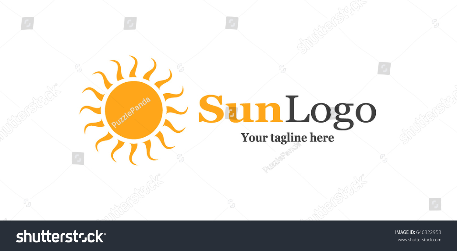 Sun Logotype Symbol Stock Vector (Royalty Free) 646322953