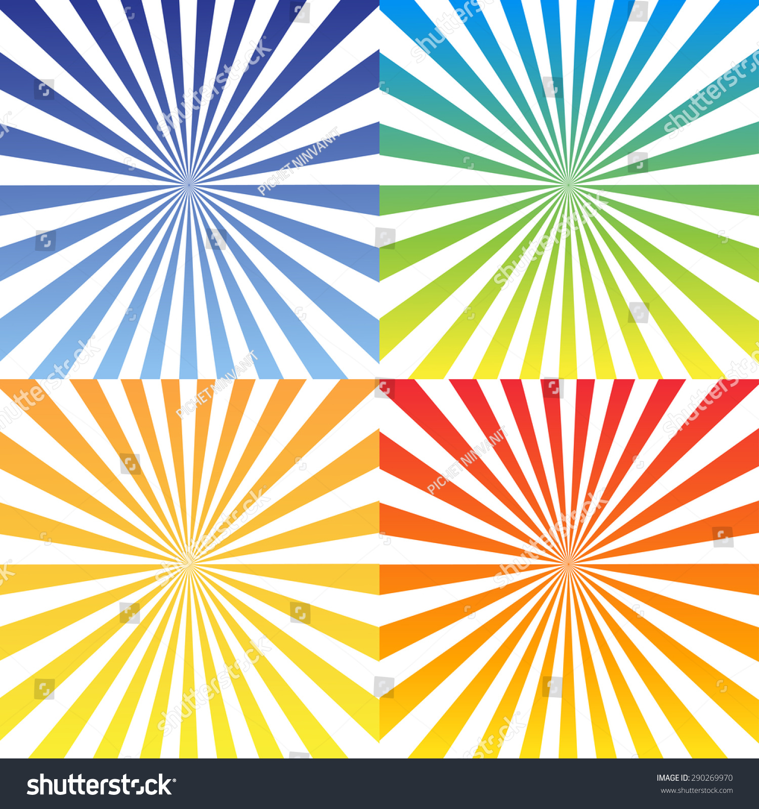 Sun Rays Burst White Background Vector Stock Vector (Royalty Free ...