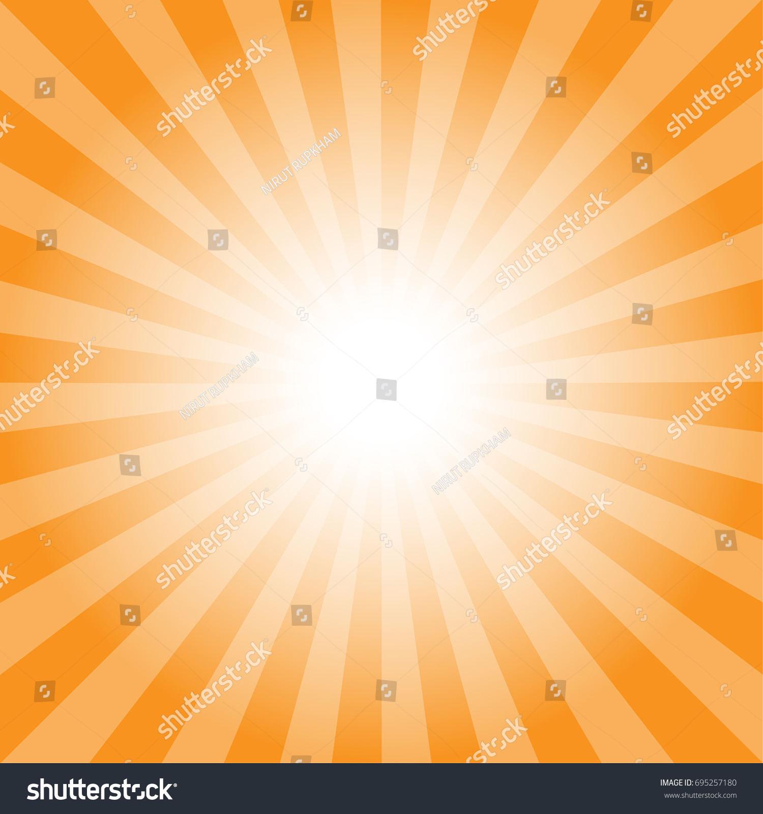 Sun Rays Orange Color Backgroundvector Illustration Stock Vector ...
