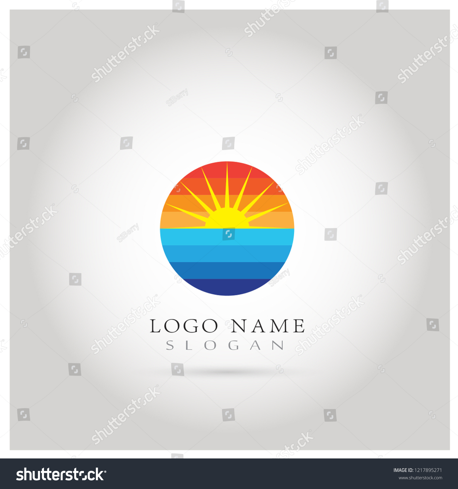 Sun Rays Sunshine Logo Symbol Icon Stock Vector (Royalty Free ...