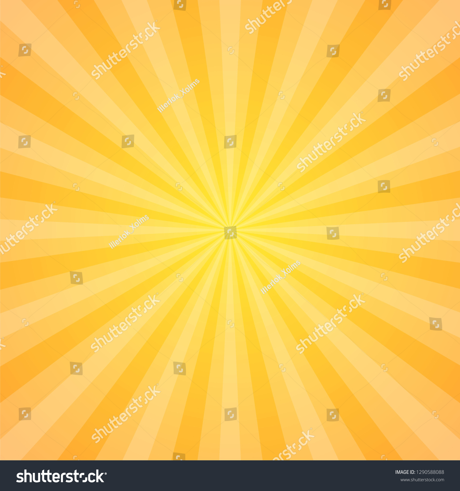 Sun Rays Vector Illustration Rays Background Stock Vector (Royalty Free) 1290588088