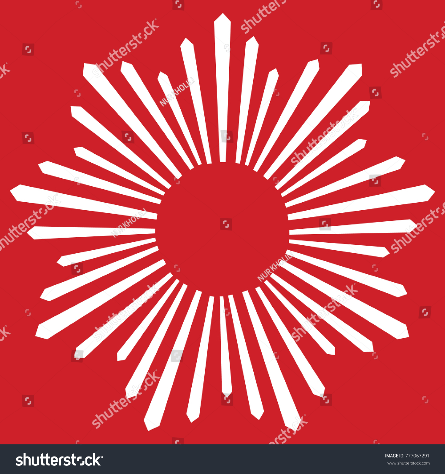 Sun Rays Vector Logo Stock Vector (Royalty Free) 777067291