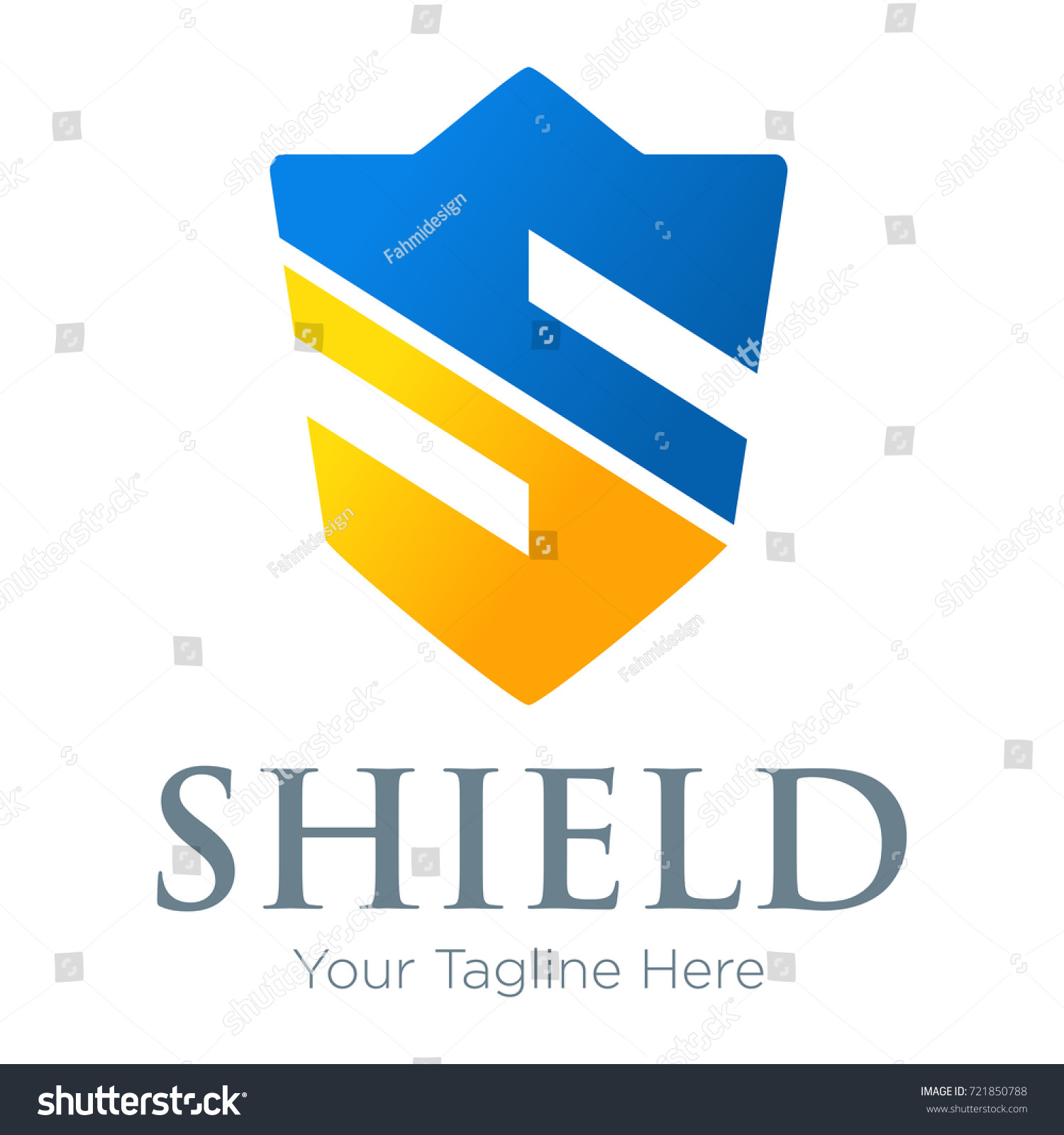Sun Shield Logo Stock Vector (Royalty Free) 721850788
