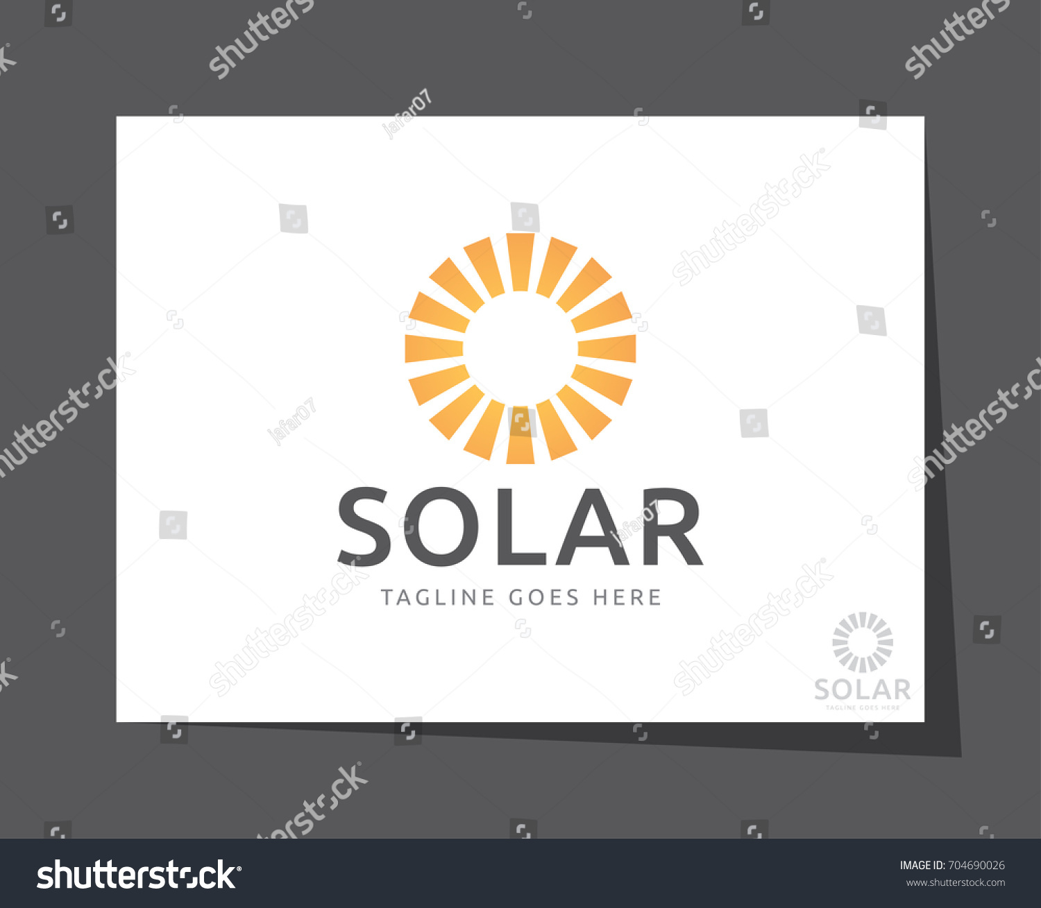 Sun Solar Logo Icon Vector Template Stock Vector (Royalty Free) 704690026