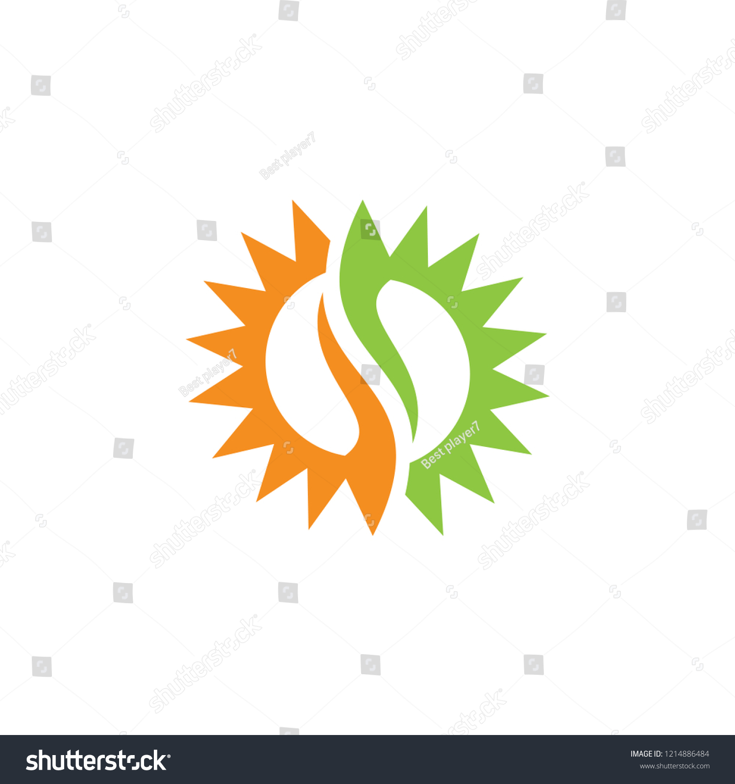 Sun Symbol Logo Stock Vector (Royalty Free) 1214886484 | Shutterstock