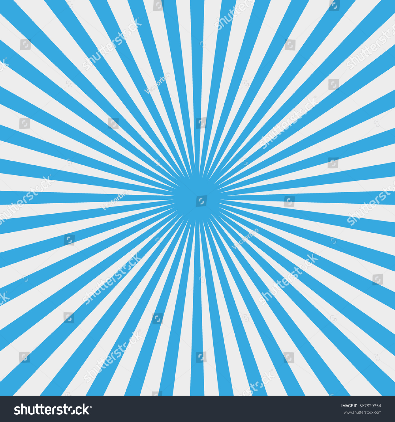 Sunburst Background Blue Stock Vector (Royalty Free) 567829354