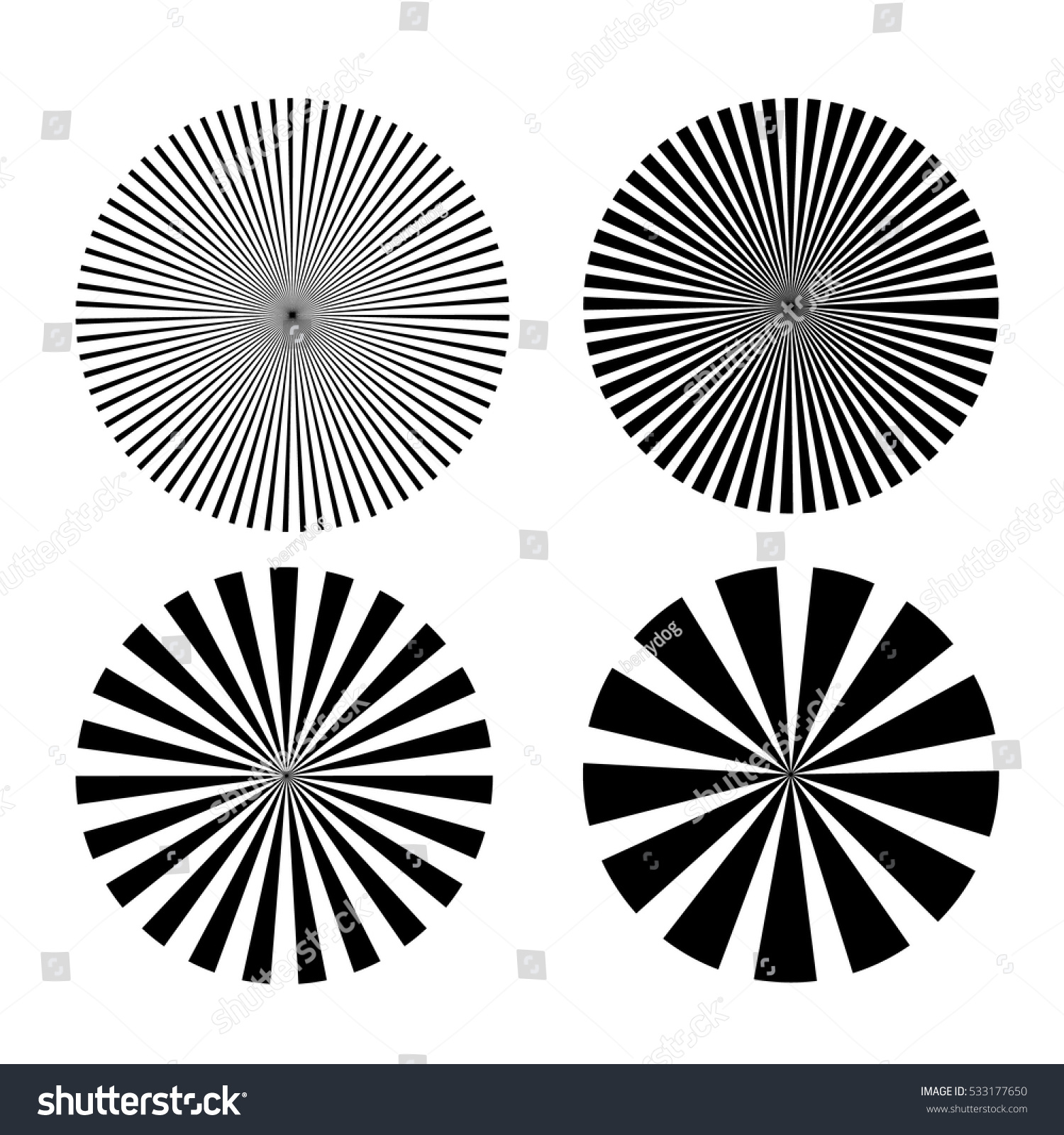 Sunburst Circle Vector Stock Vector (Royalty Free) 533177650