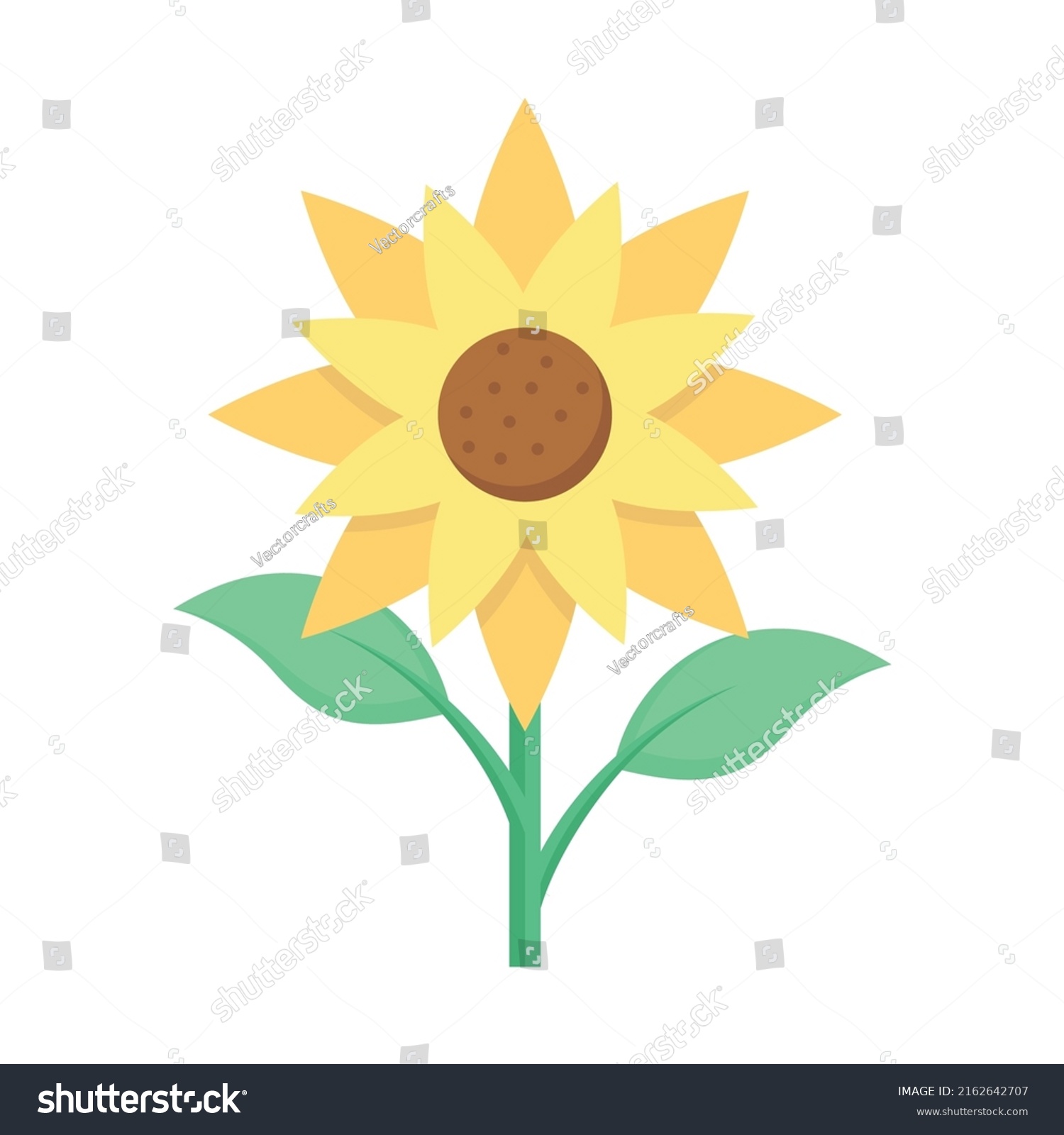 Sunflower Icon Design Template Vector Illustration Stock Vector ...