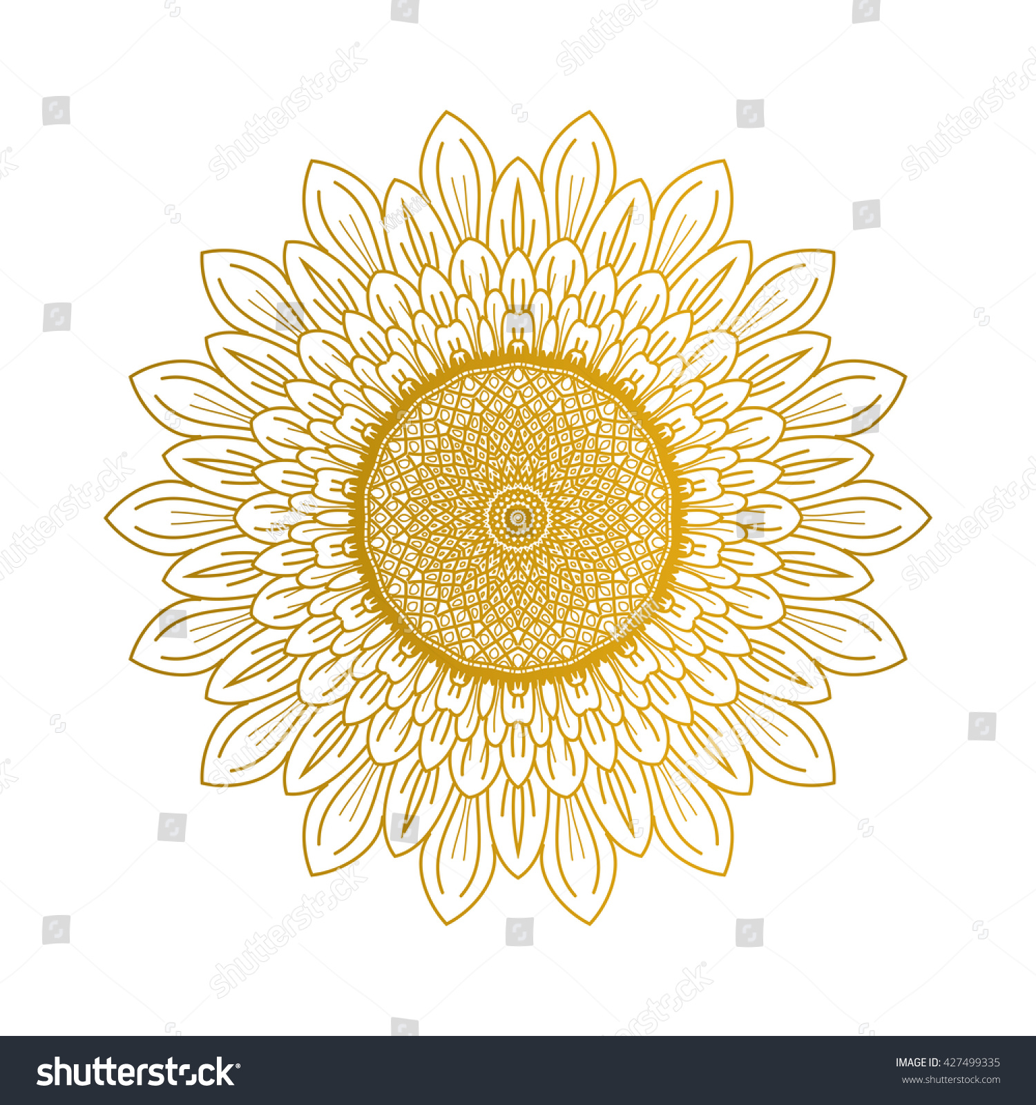 Gold-sunflower Images, Stock Photos & Vectors | Shutterstock