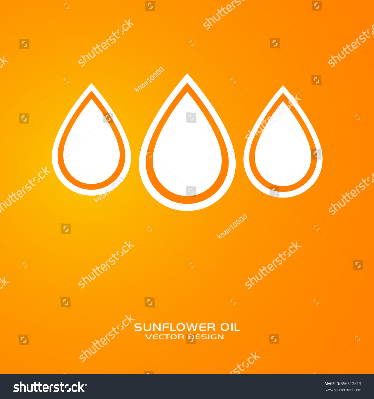Sunflower Oil Logo Vector Design Stock Vector (Royalty Free) 656512813 ...