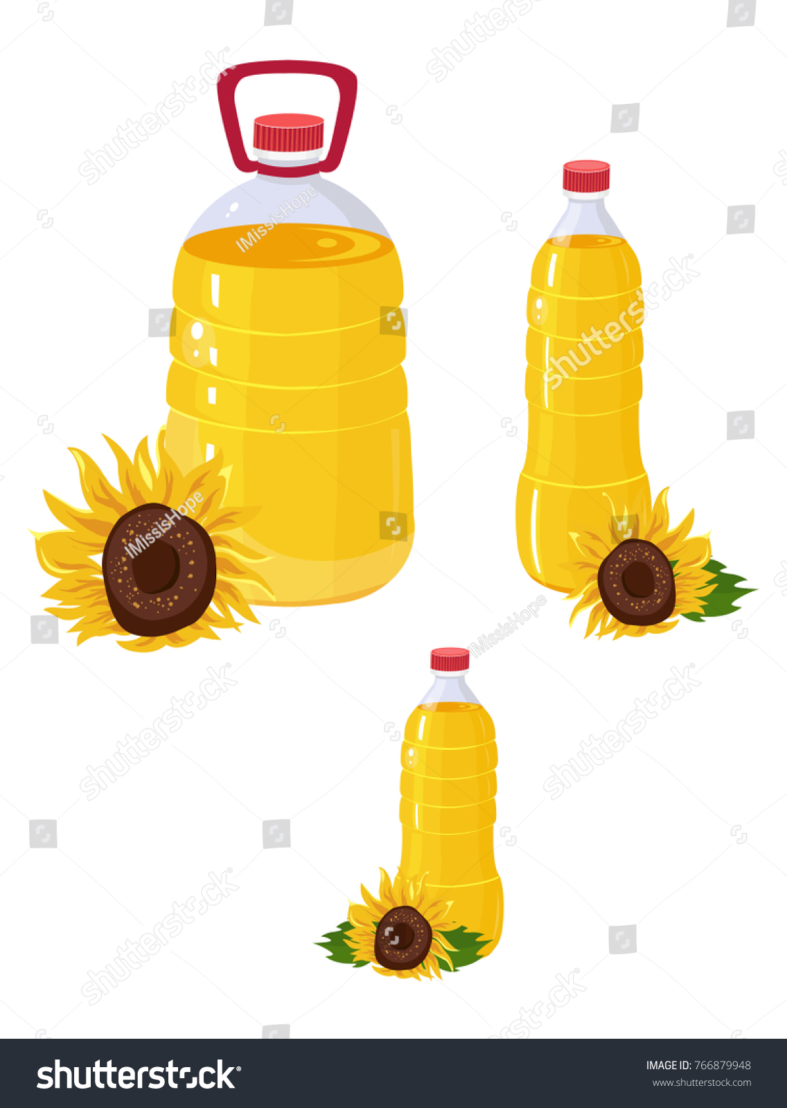 Sunflower Oil Vector Stock Vector (Royalty Free) 766879948 | Shutterstock