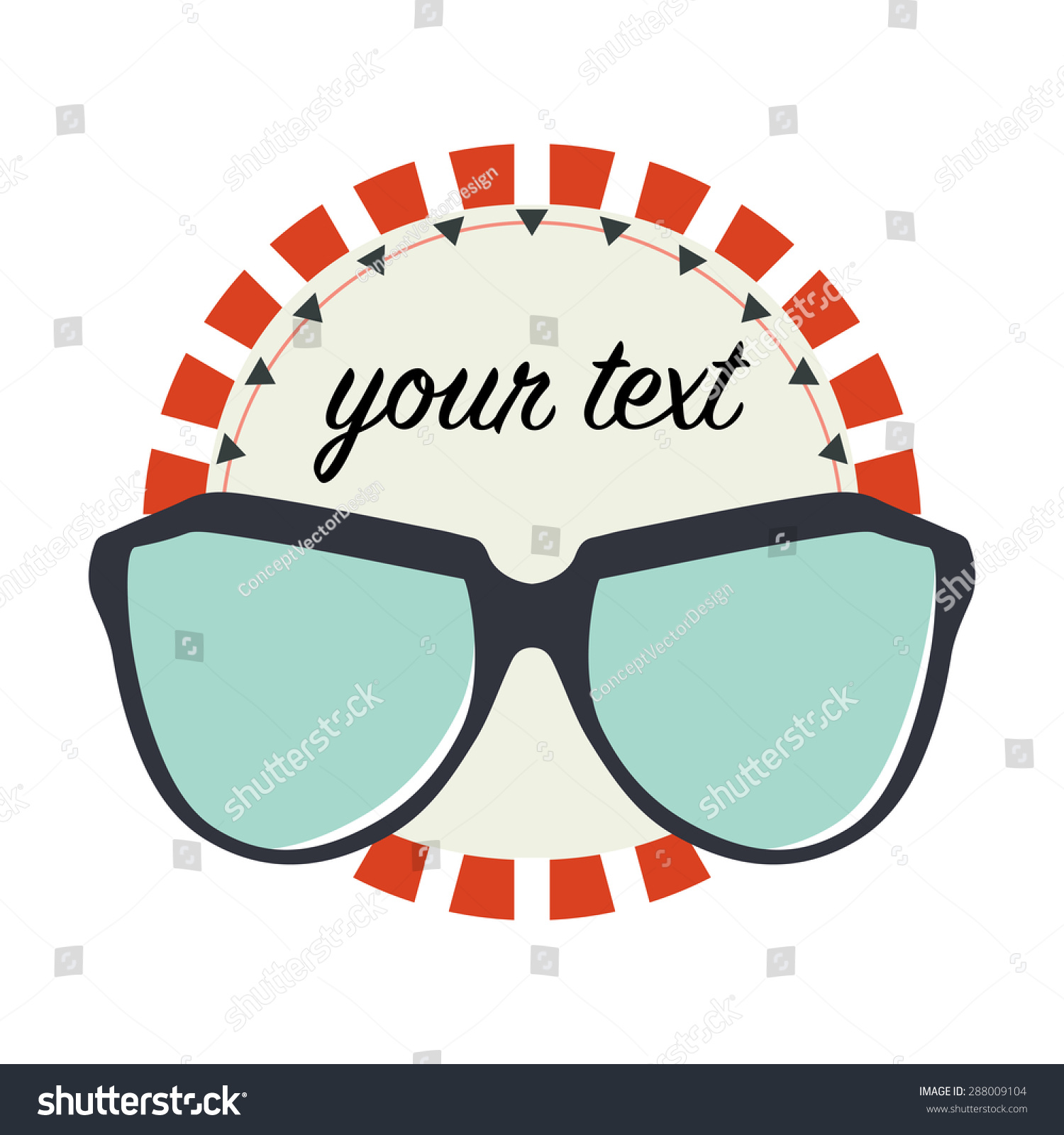 Sunglasses Shop Logo Design: vector de stock (libre de regalías ...