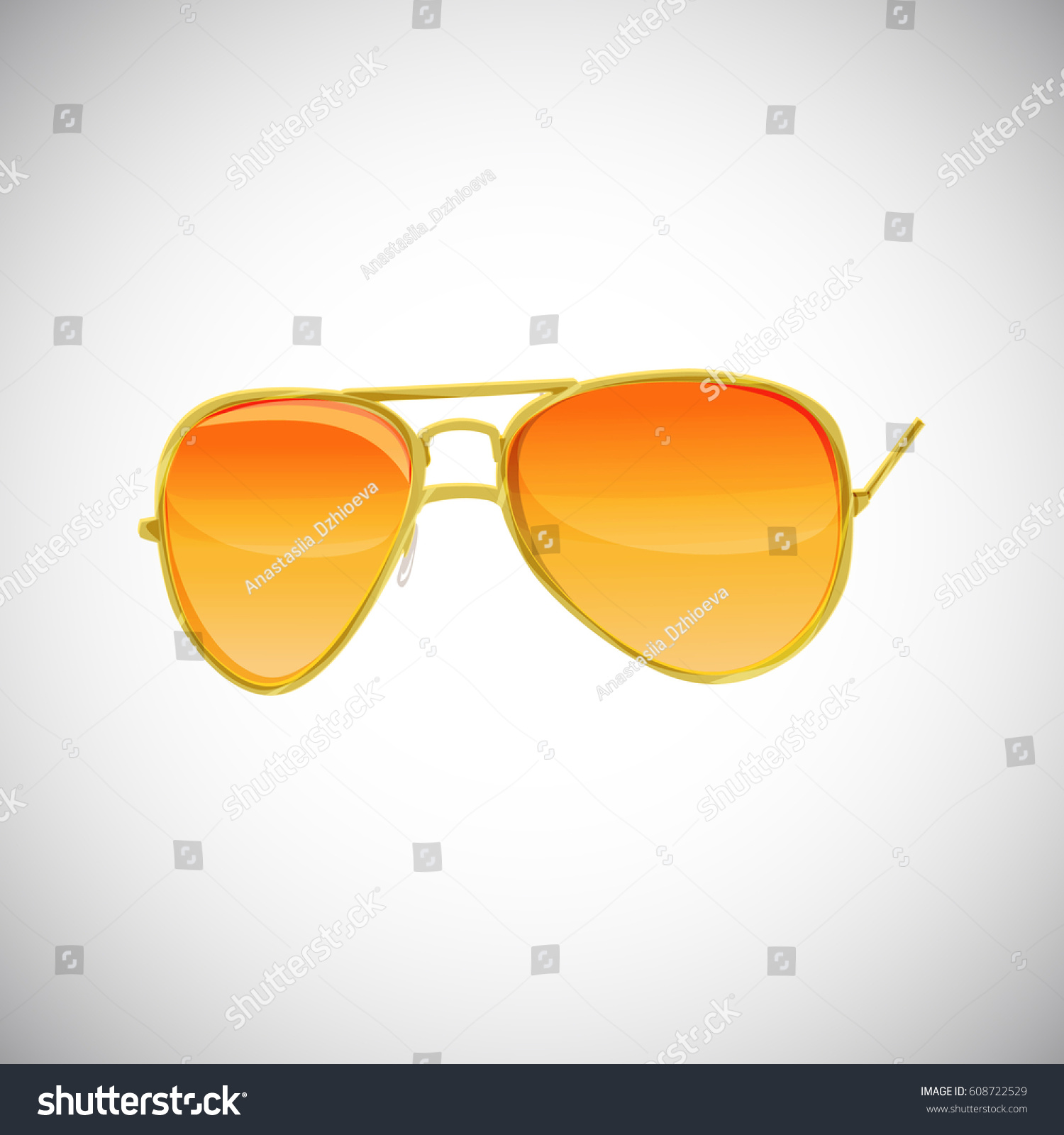 Sunglasses Vector Illustration Stock Vector (Royalty Free) 608722529 ...