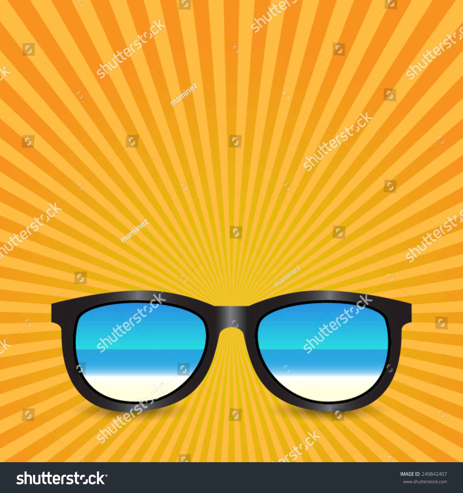 Sunglasses Background Stock Vector (Royalty Free) 249842407 | Shutterstock