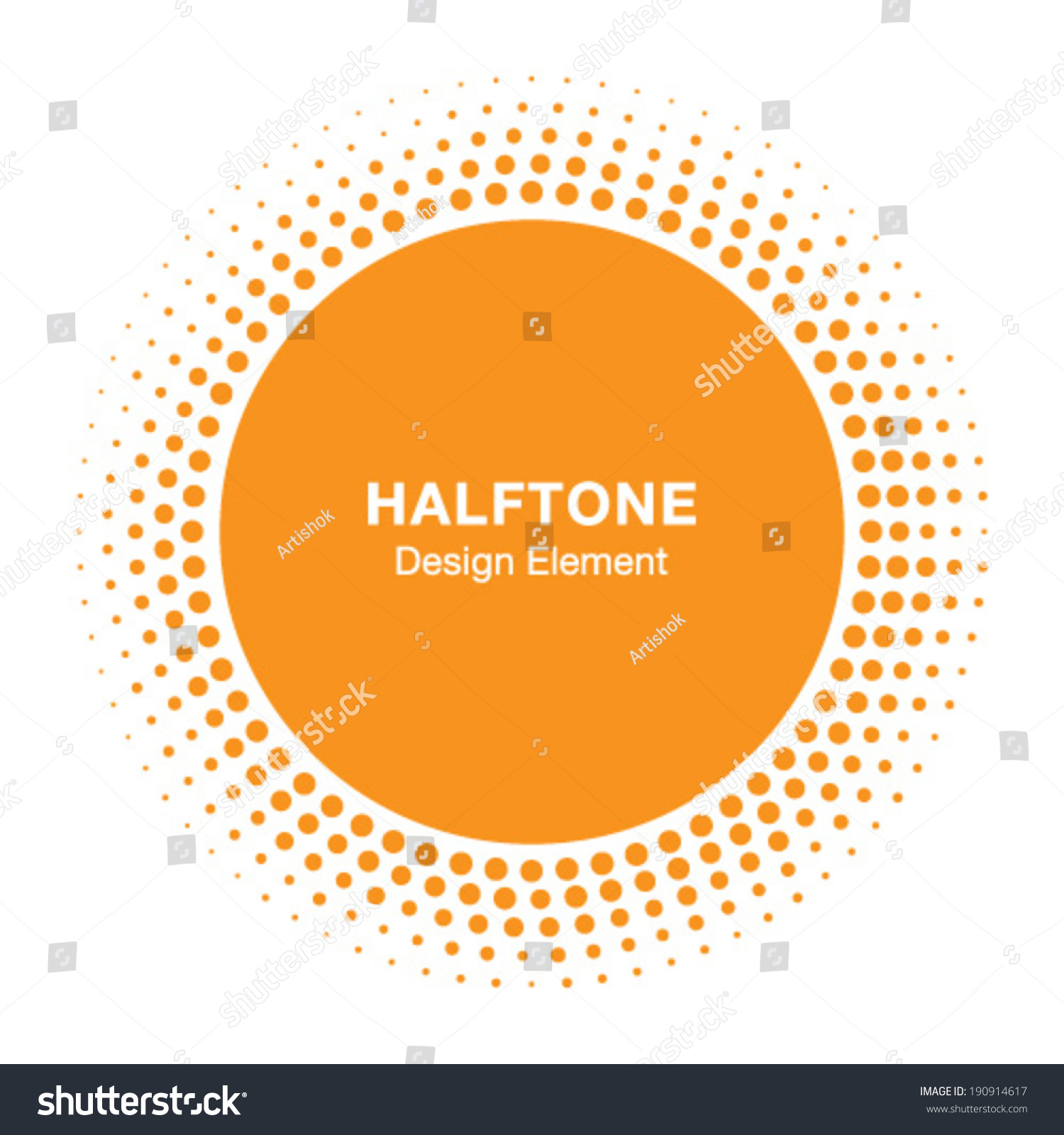 Sunny Halftone Logo Design Element Vector Stock Vector (Royalty Free ...
