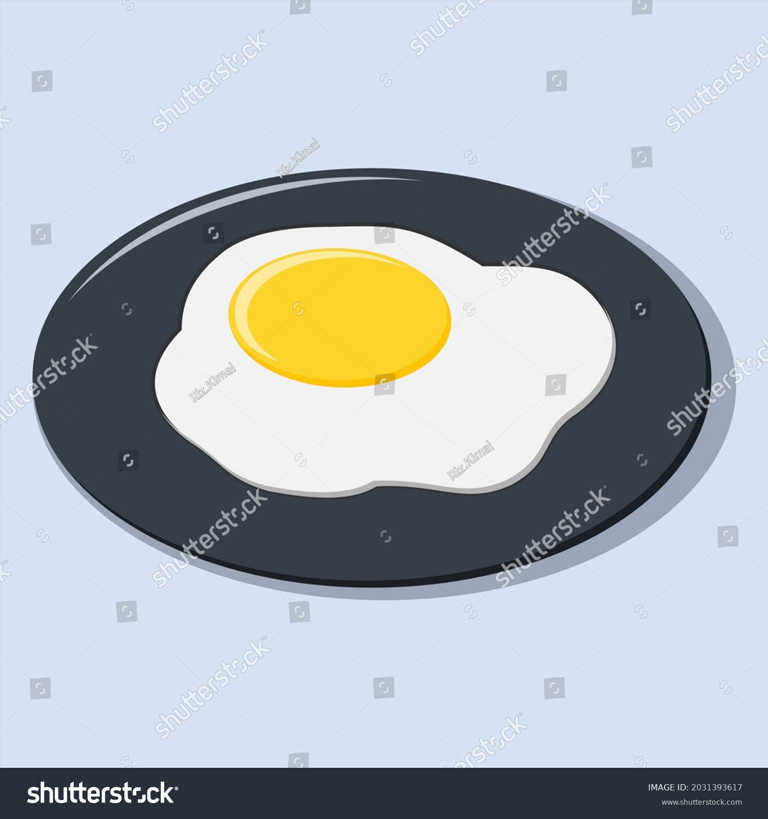Sunny Side Egg Vector Design Stock Vector (Royalty Free) 2031393617 ...