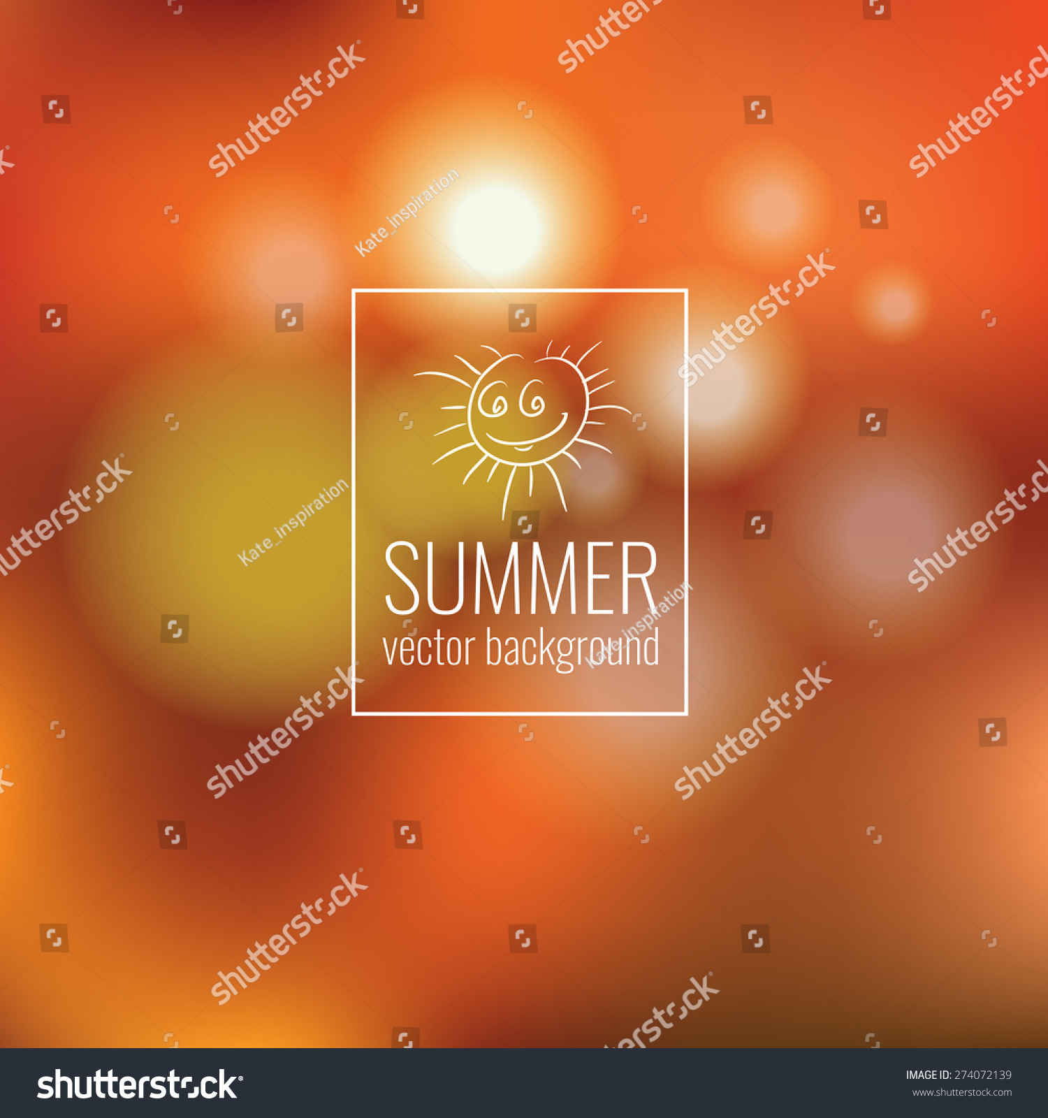 Sunny Summer Background Vector Illustration Stock Vector (Royalty Free ...