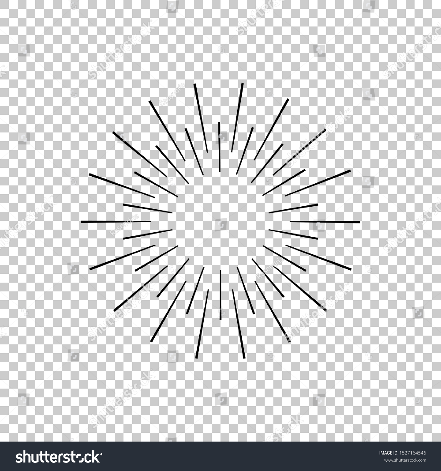 Sunrays Icon Symbol Design Flat Vector Stock Vector (Royalty Free ...