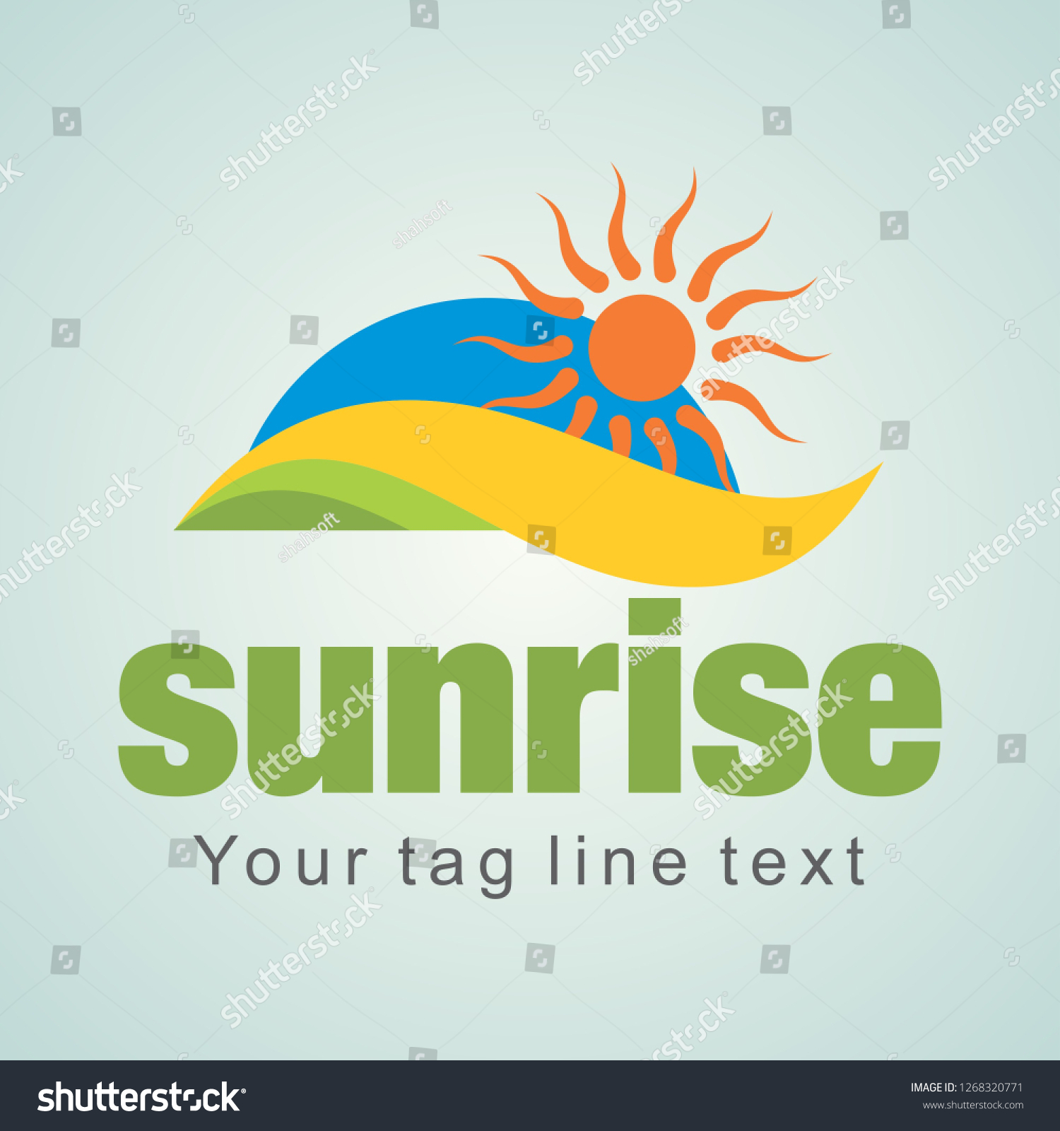 Sunrise Logo Design Template Stock Vector (Royalty Free) 1268320771 ...