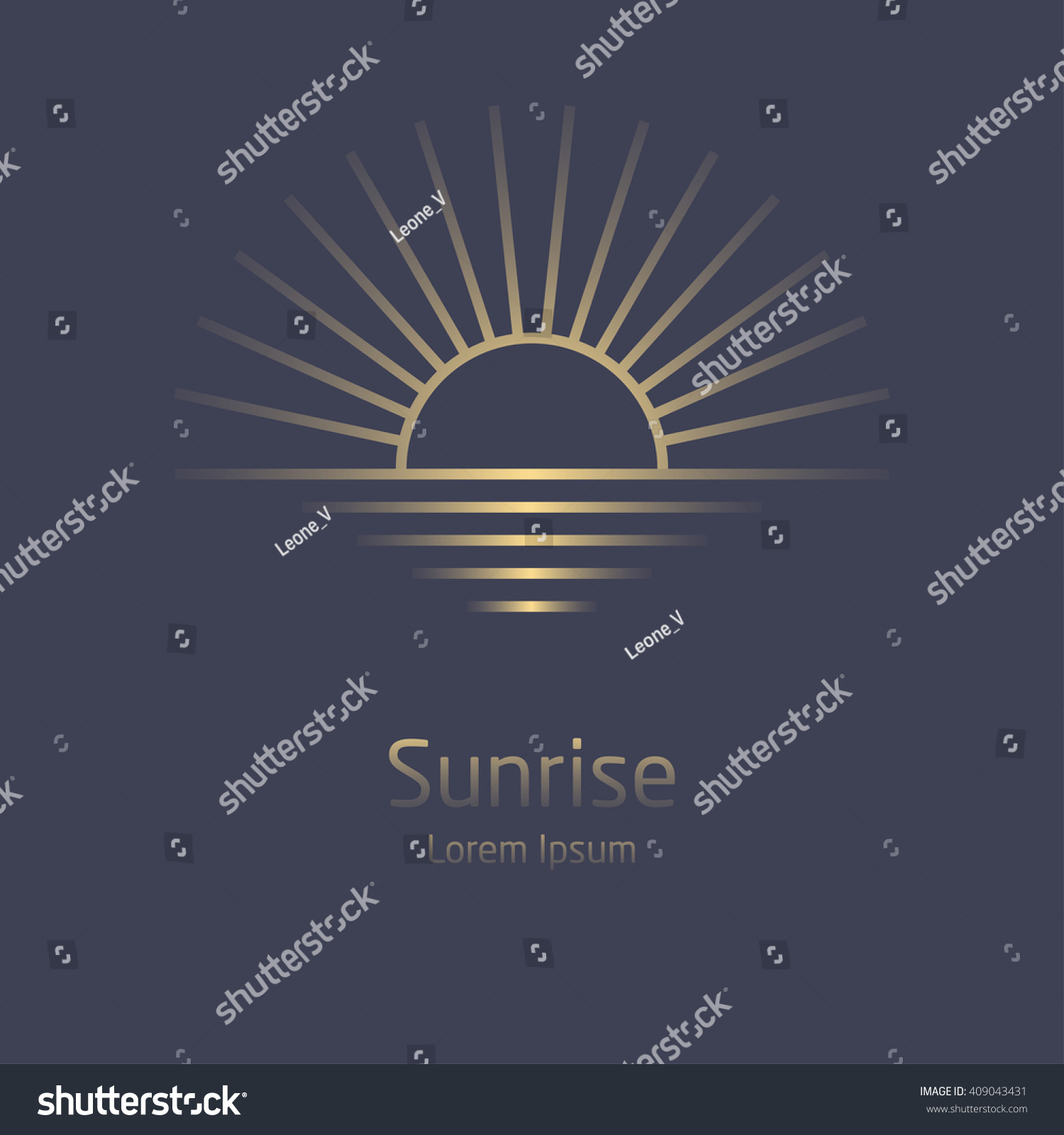 amanecer. elemento de logotipo vectorial: vector de stock (libre de ...