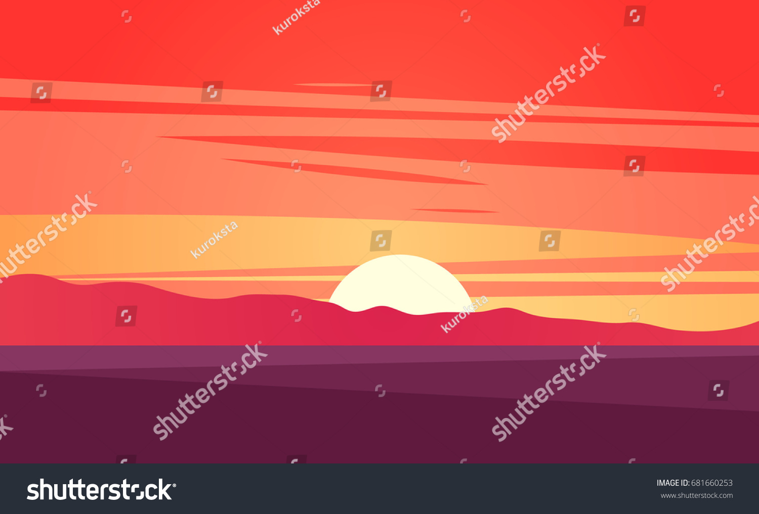 133,199 Flat sunset Images, Stock Photos & Vectors | Shutterstock
