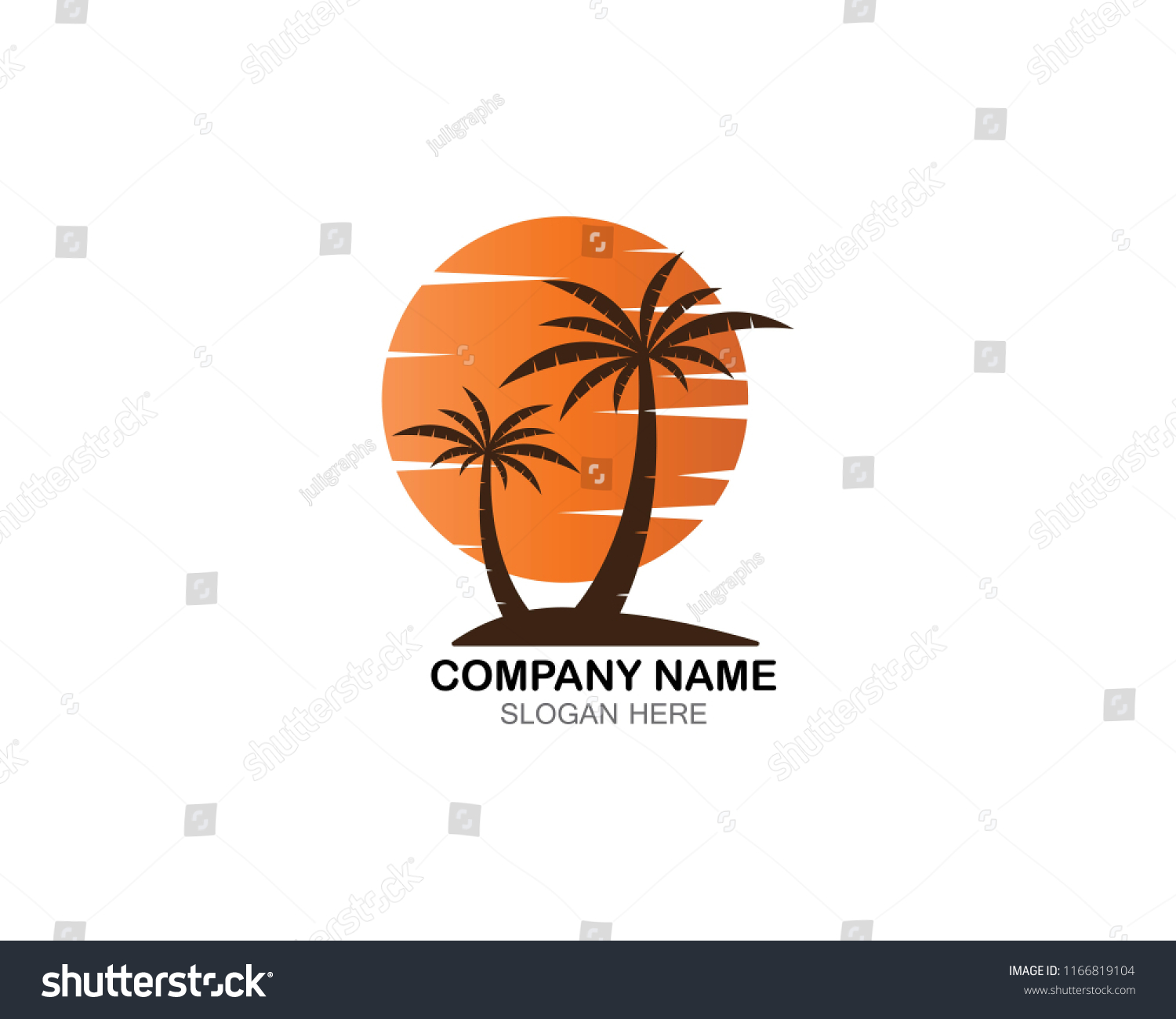 Sunset Logo Template Stock Vector (Royalty Free) 1166819104 | Shutterstock