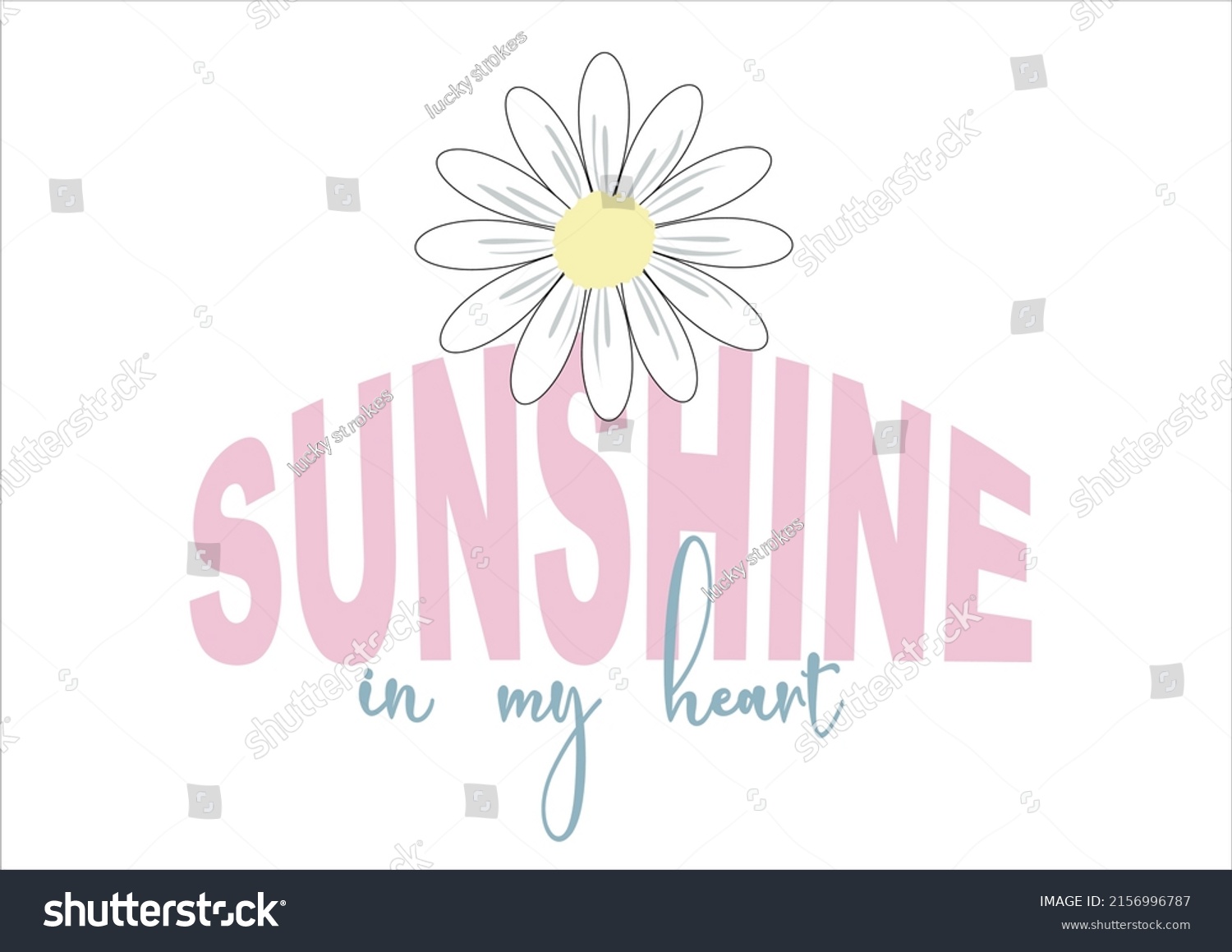 Sunshine Daisy Flower Vector Design Stock Vector (Royalty Free ...