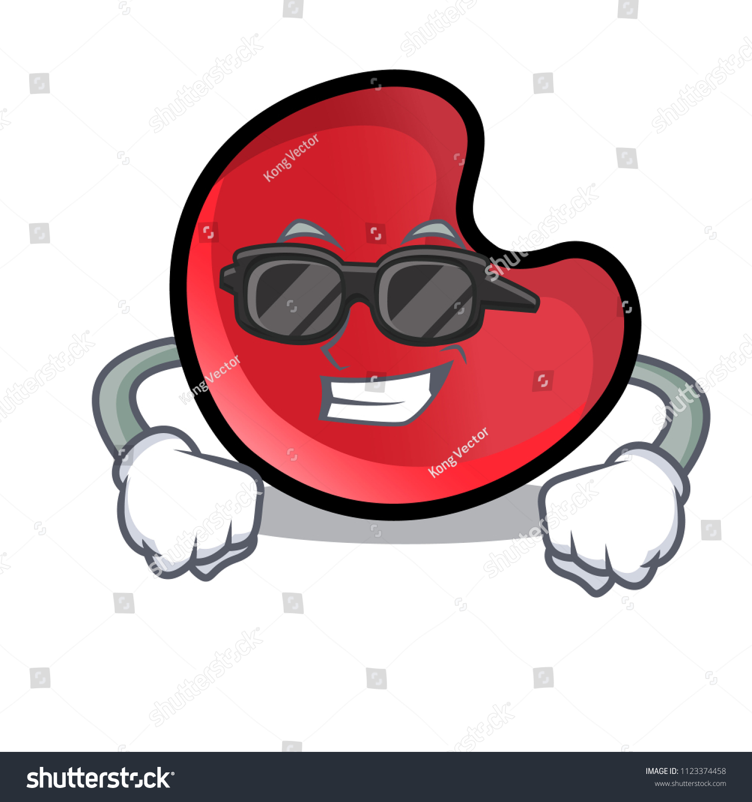 Super Cool Candy Moon Character Cartoon: vector de stock (libre de ...