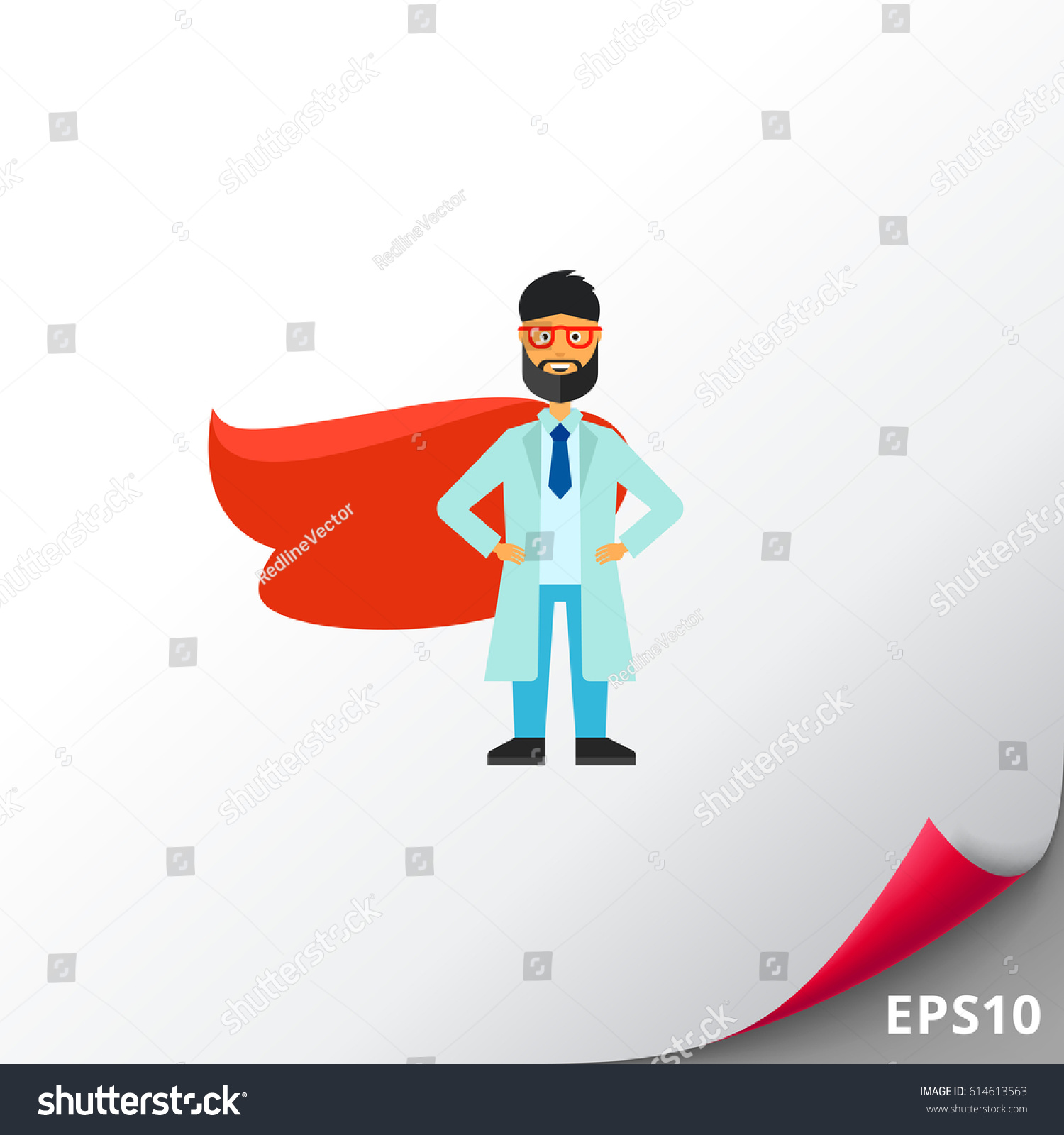 Super Doctor Vector Icon Stock Vector 614613563 - Shutterstock