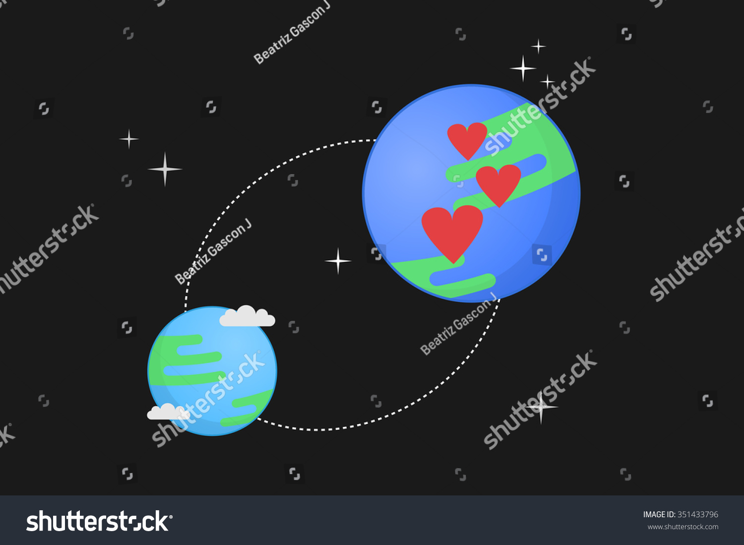 Superearth Concept Vector Illustration Stock Vector (Royalty Free ...
